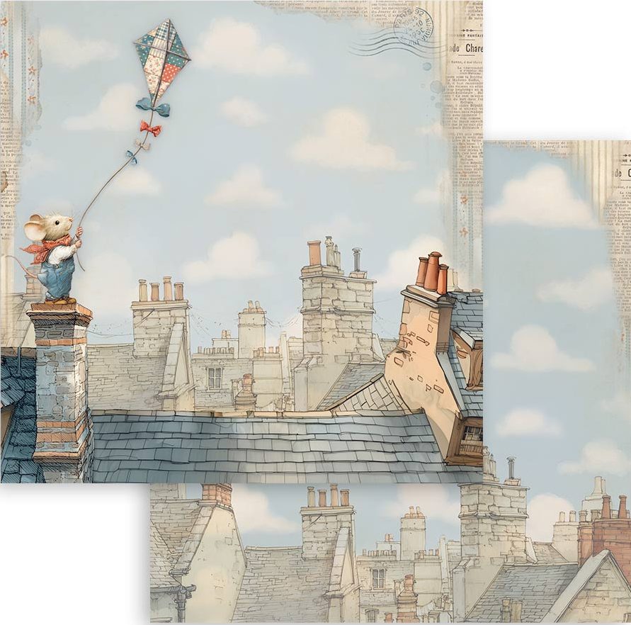 Stamperia Family 12x12 Paper - KITE (SBB1116)